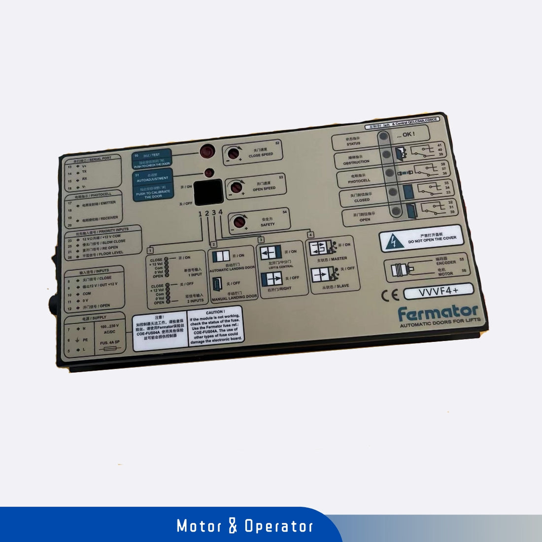 Fermator VVVF4+ Door Operator – Echo Elevador Partes